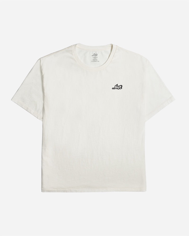 Lost Chest Logo Boxy Tee Vintage White – Lost Enterprises